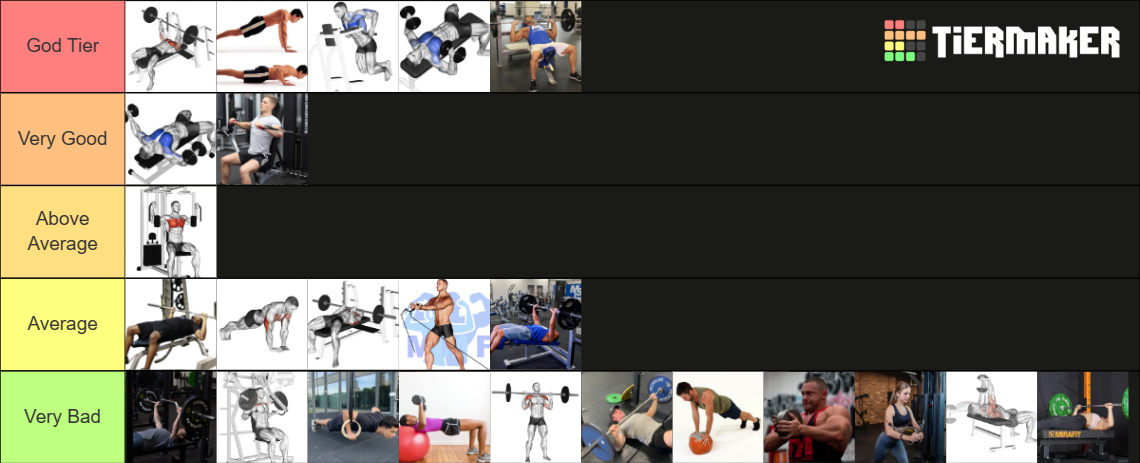 The Ultimate Chest Exercise Tier List (Community Rankings) - TierMaker