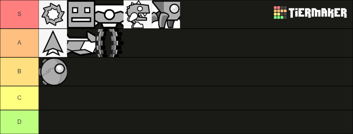 Geometry Dash Game Modes Tier List (Community Rankings) - TierMaker