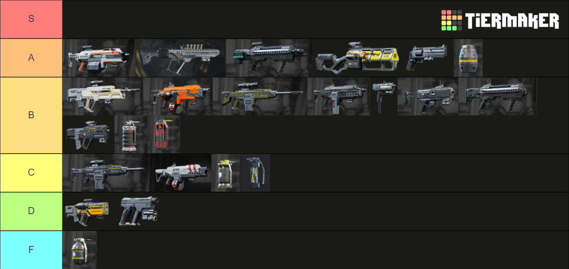Helldivers 2 Weapons Tier List (Community Rankings) - TierMaker
