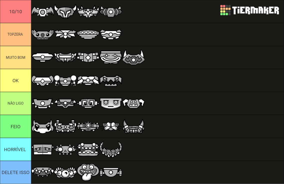 UFO's in Geometry Dash Tier List (Community Rankings) - TierMaker