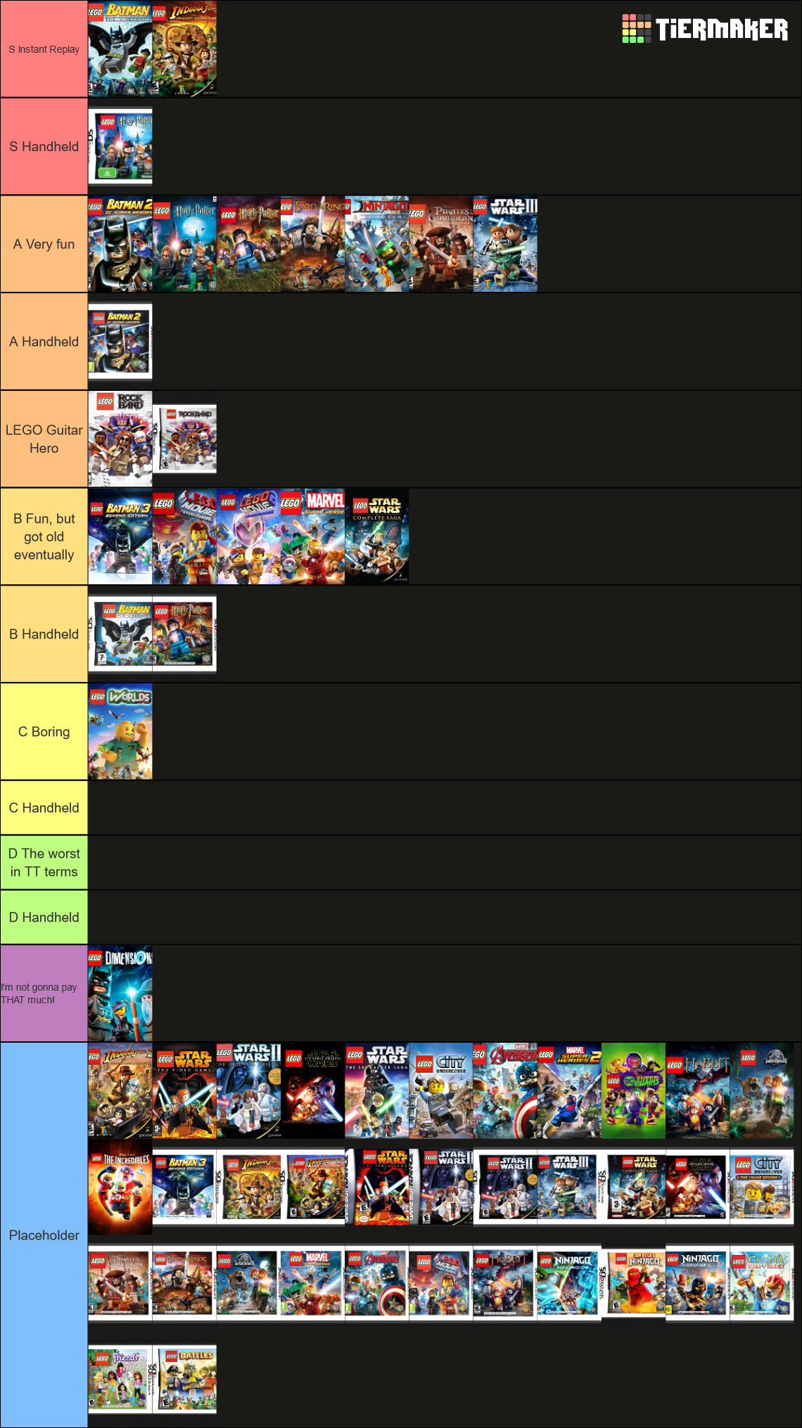 (57 GAMES) Definitive Tt Games LEGO Game Tier List (Community Rankings ...