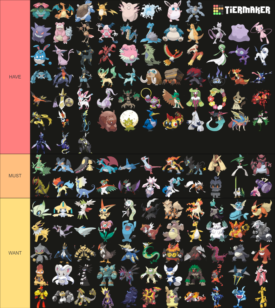 Pokémon Final Evolutions Tier List (Community Rankings) - TierMaker