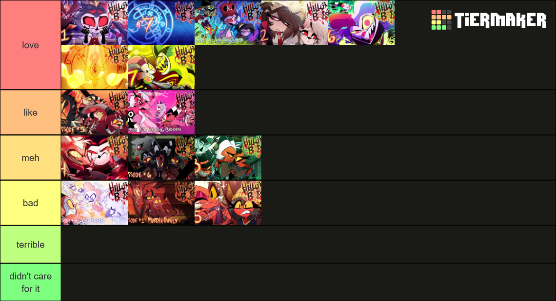 Helluva Boss Episodes (S1 E1 - S2 E7) Tier List (Community Rankings ...