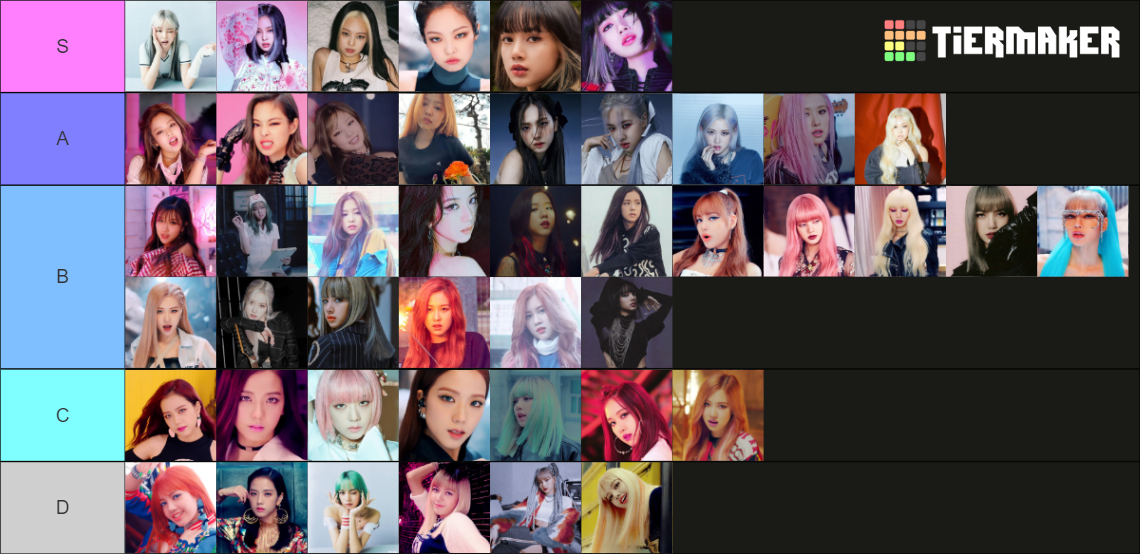 Ranking Blackpink Looks Tier List (Community Rankings) - TierMaker