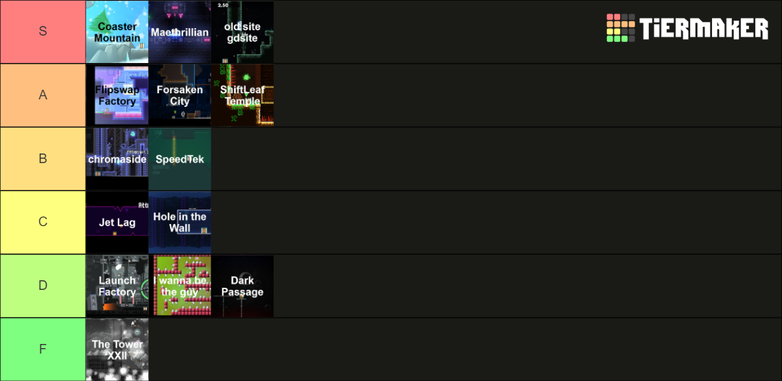 Geometry Dash Platformer Demons Tier List (Community Rankings) - TierMaker