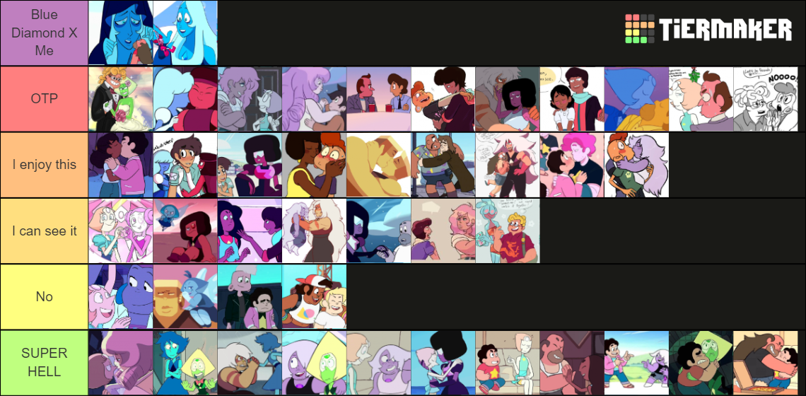 Steven Universe All Ships Tier List (Community Rankings) - TierMaker