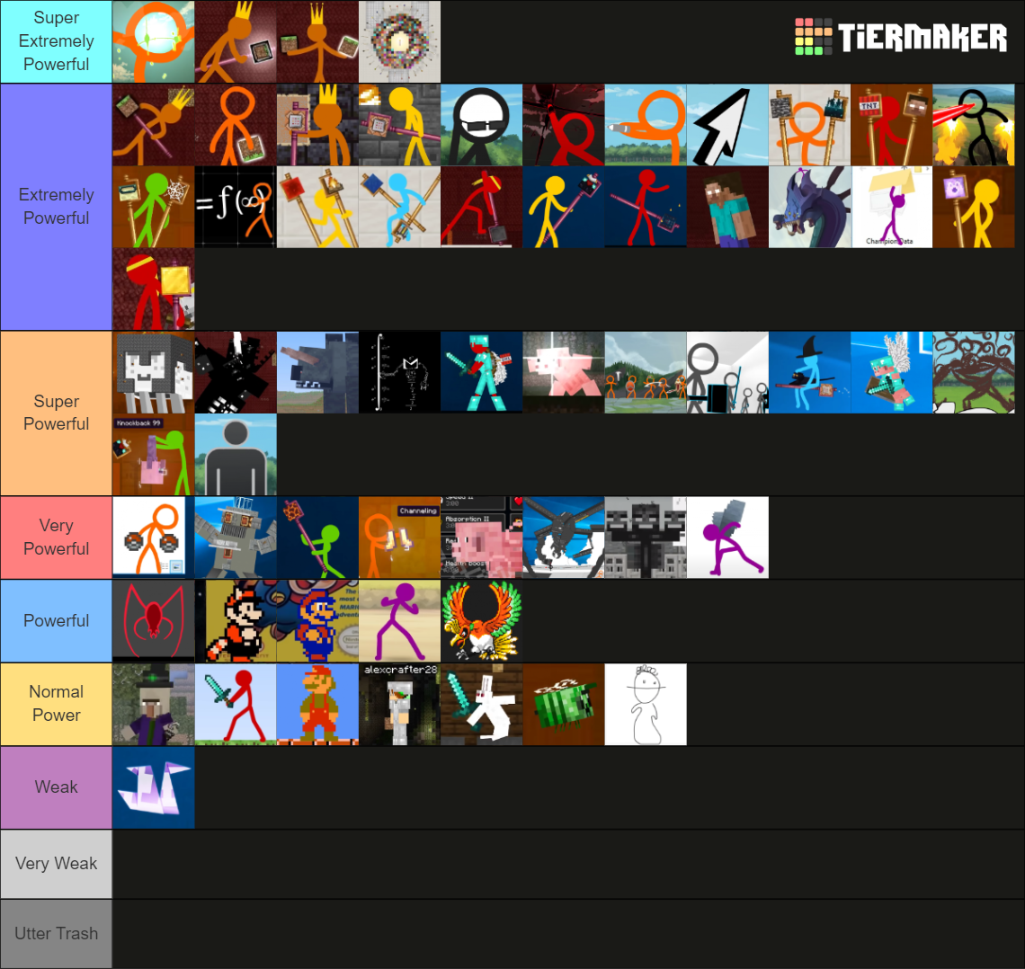 Alan Becker ALL Characters Powerscaling Tier List (Community Rankings ...