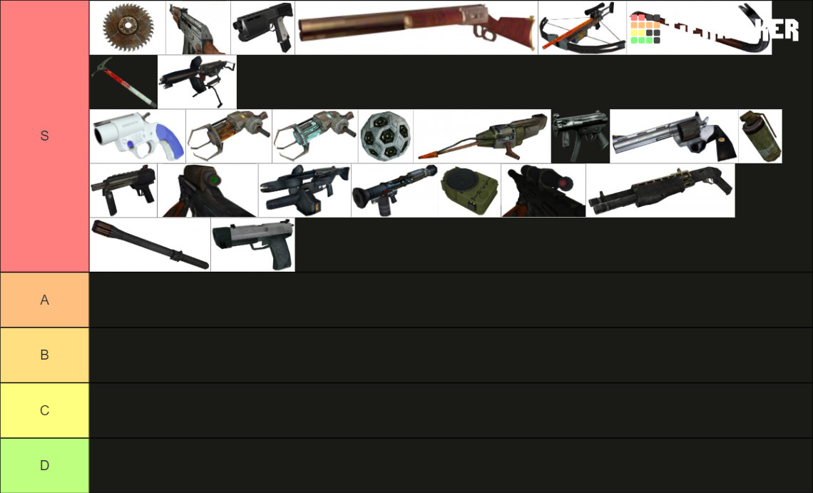 Best Half-Life 2 Weapons Tier List (Community Rankings) - TierMaker