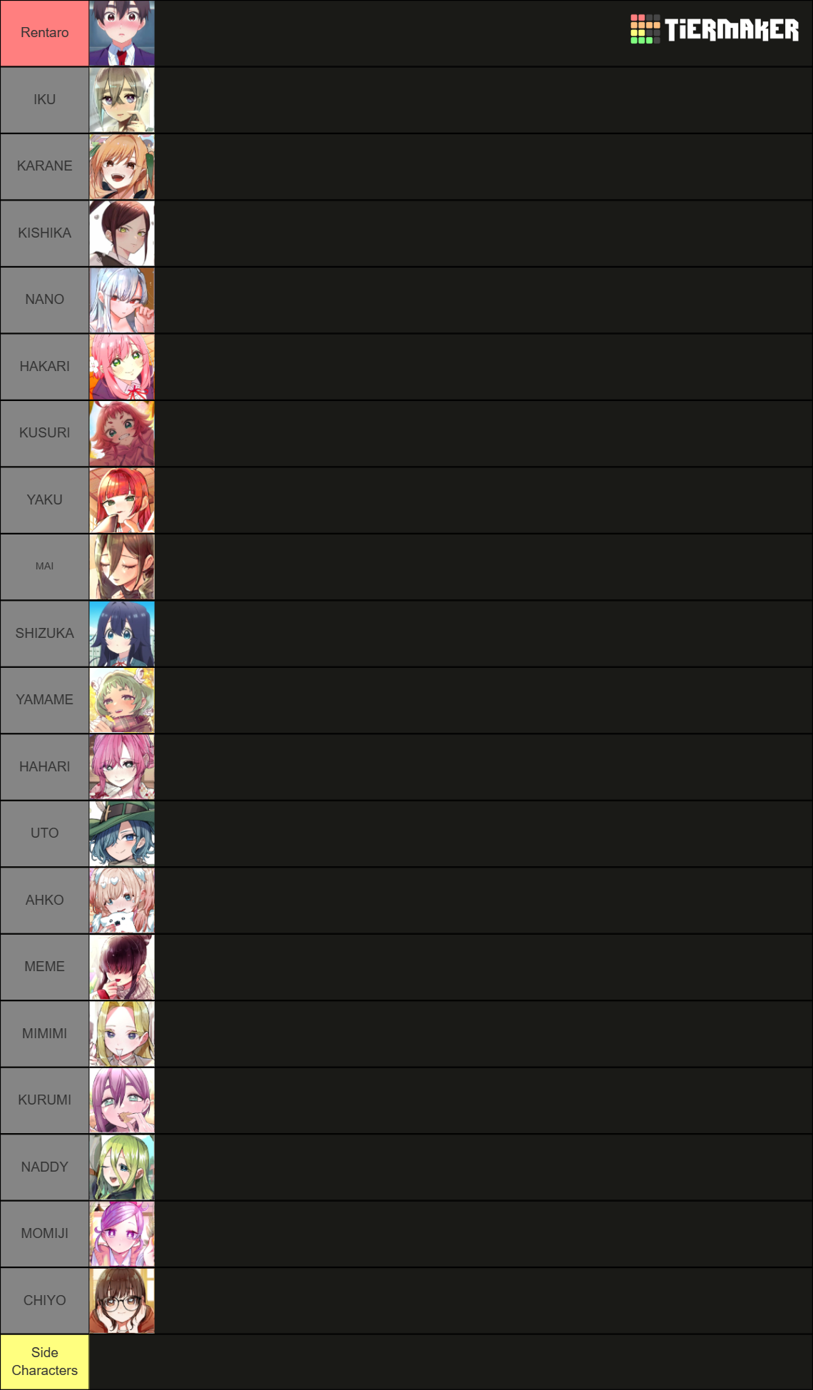 100 Kanojo Tier List (Community Rankings) - TierMaker