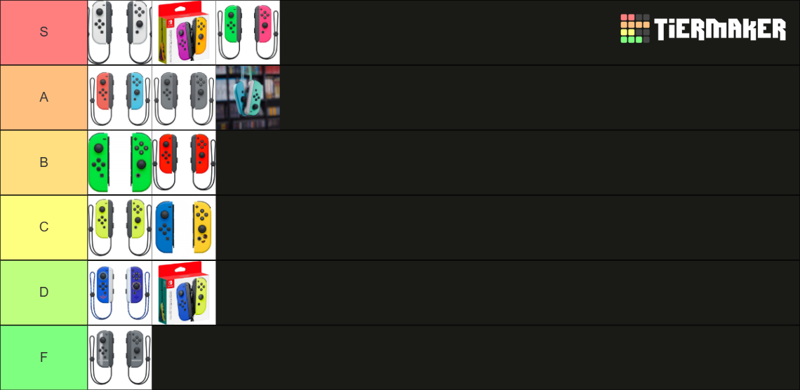 Joy Con Tier List (Community Rankings) - TierMaker