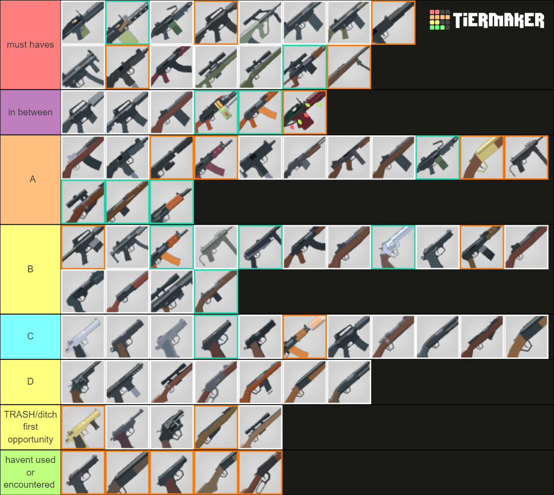 Apoc 2 Guns Tier List (Community Rankings) - TierMaker
