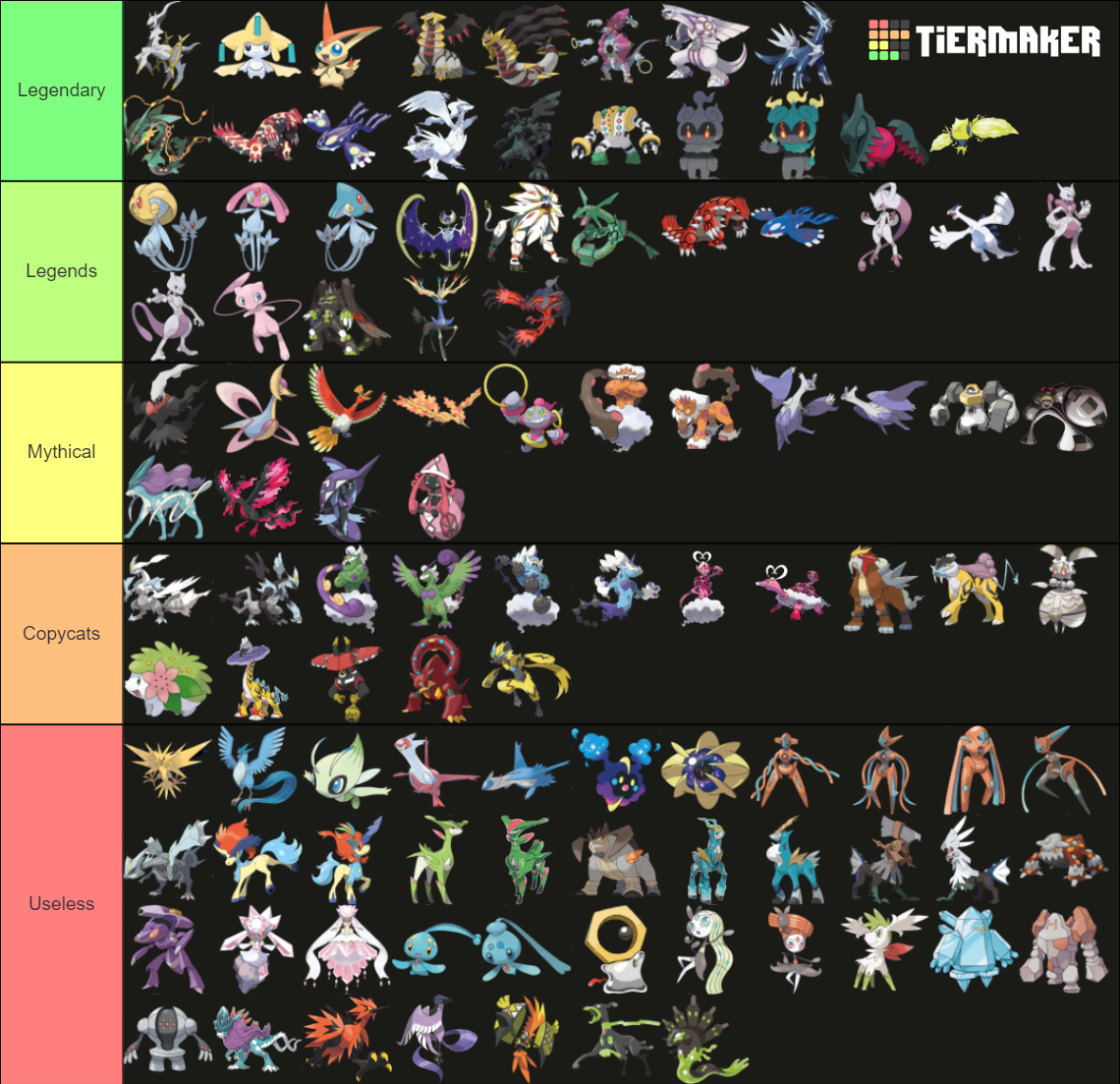Legendary and Mythical Pokémon (2023) Tier List (Community Rankings ...