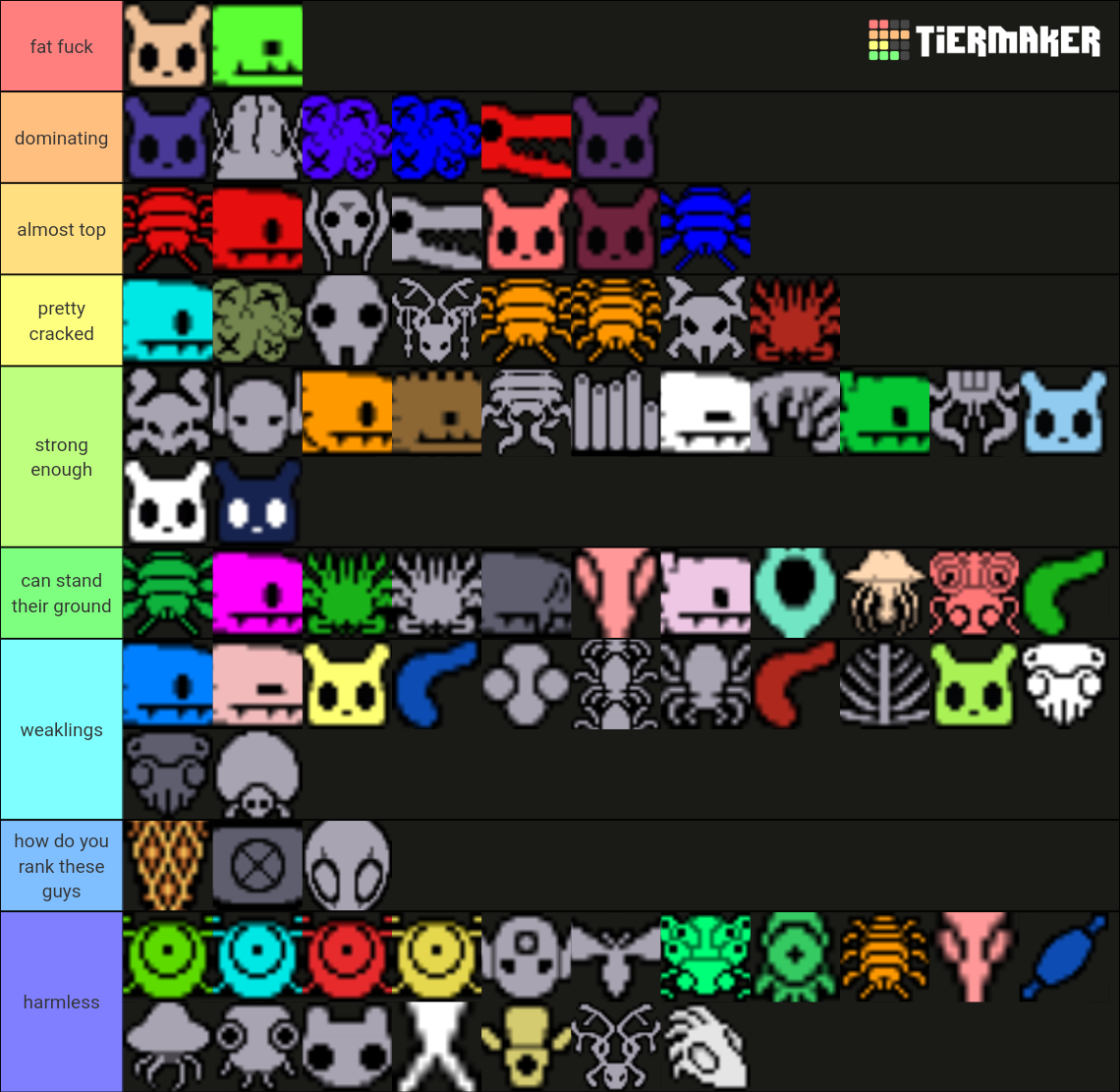Rain World All Creatures (Downpour Included) Tier List (Community ...