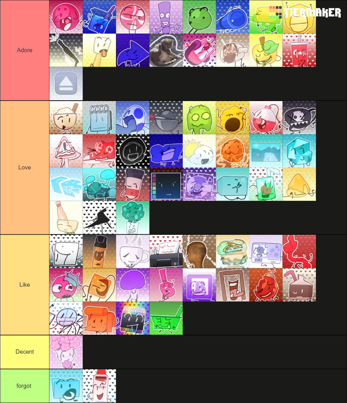 Animatic Battle Characters 2024 Tier List (Community Rankings) - TierMaker