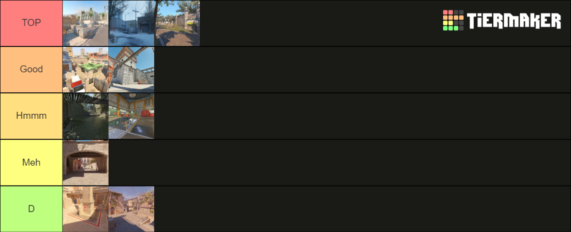 CS2 Maps Tierlist Tier List (Community Rankings) - TierMaker