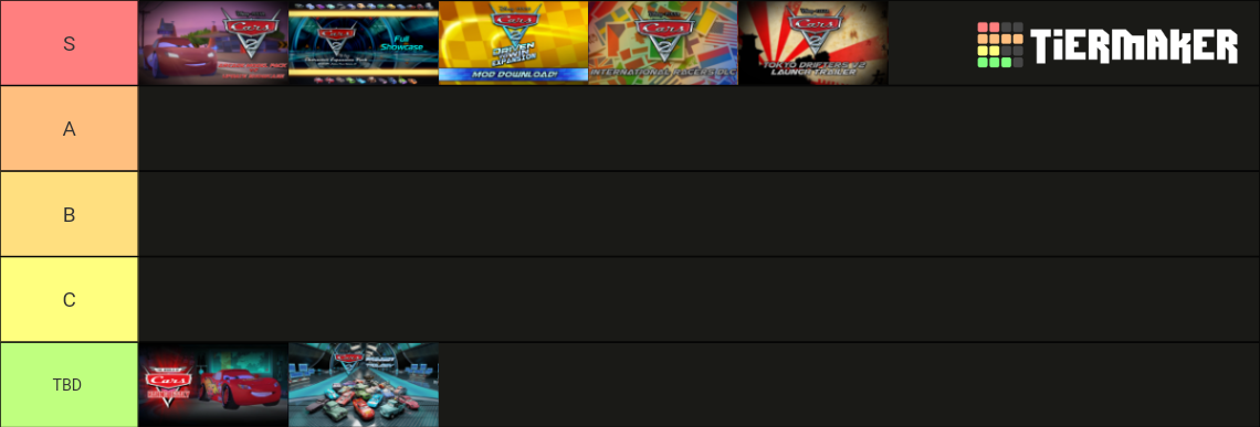 Cars 2: The Video Game (PC) Large Mods Tier List (Community Rankings ...