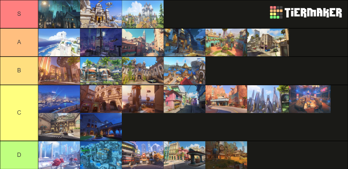 Overwatch Maps (With Samoa) Tier List (Community Rankings) - TierMaker