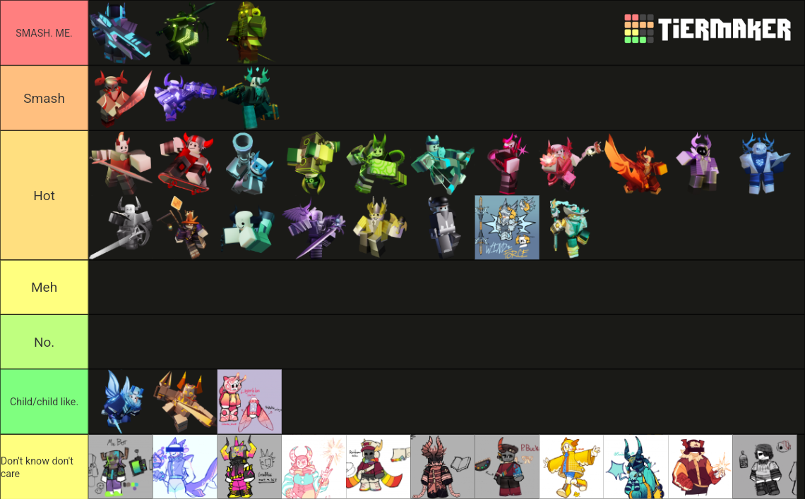 PHIGHTING! characters (playable + lore/npc) Tier List (Community ...