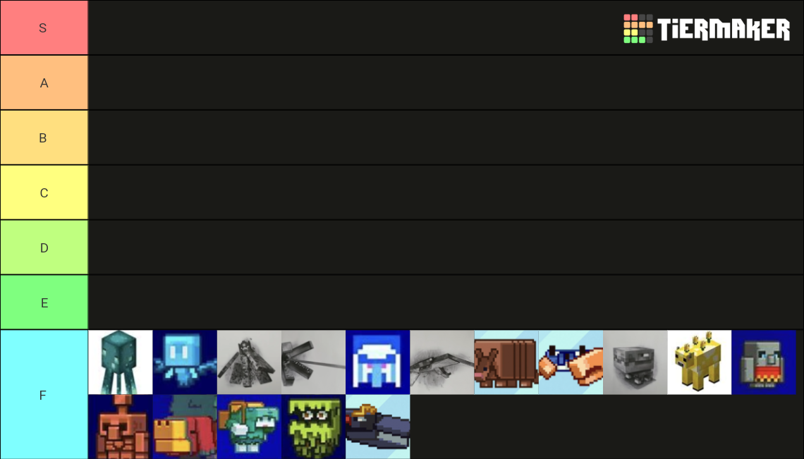 Minecraft Mob Vote Mobs Tier List (Community Rankings) - TierMaker