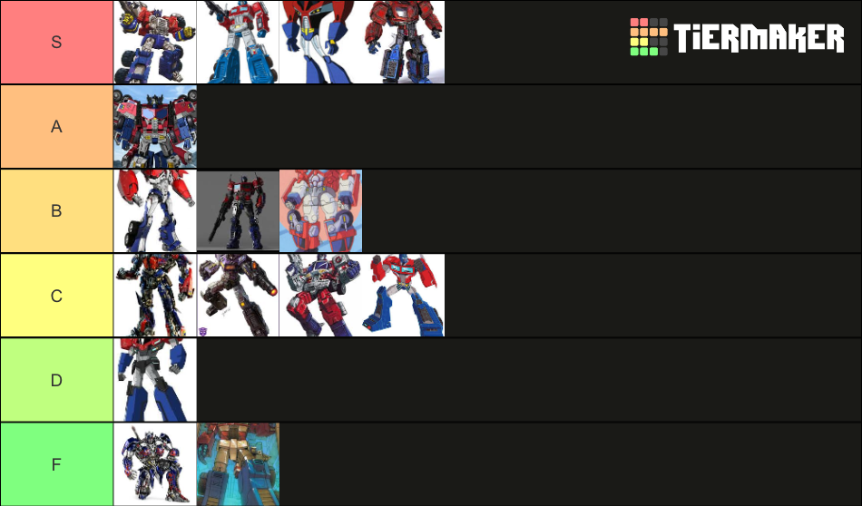 Transformers: Optimus Prime incarnations Tier List (Community Rankings ...