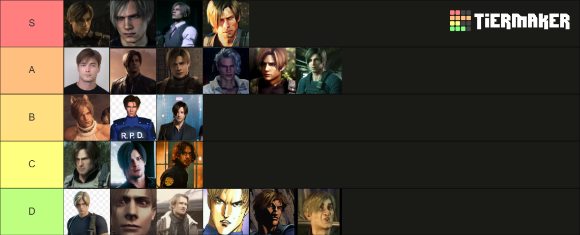Different Leon’s Tier List (Community Rankings) - TierMaker