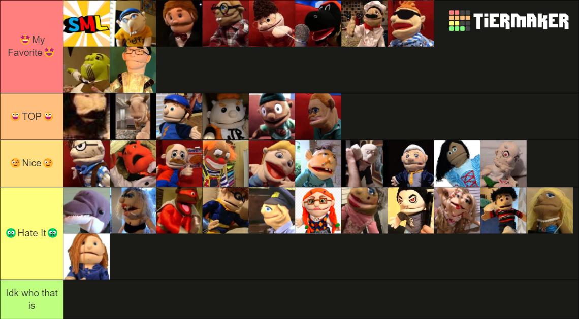 SML Characters I 2024 Tier List (Community Rankings) - TierMaker