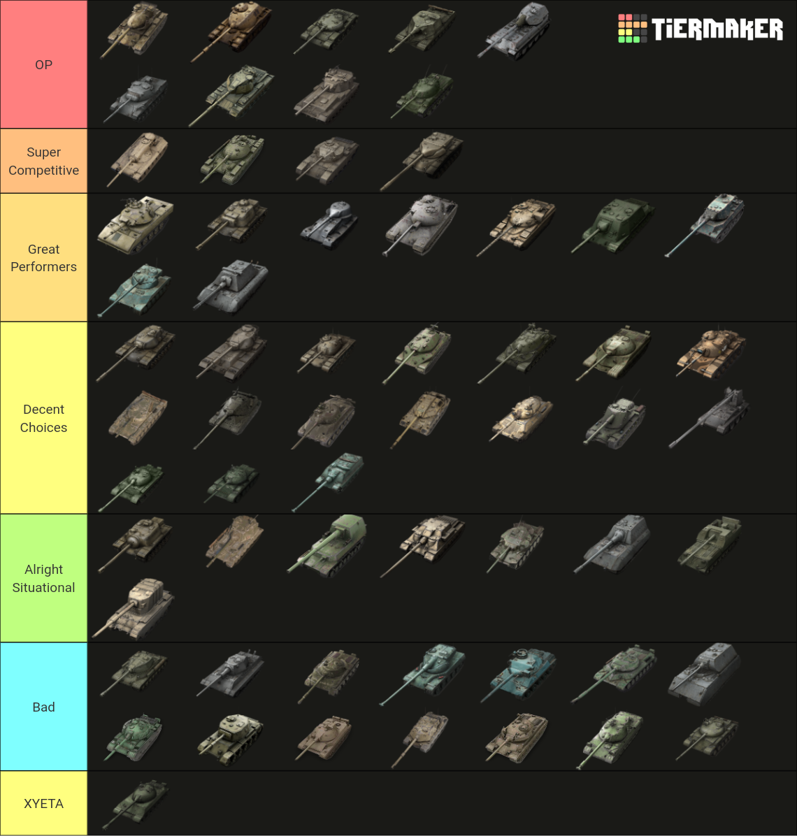 World of Tanks Blitz Tier 10 (Update 10.3 - Sep 2023) Tier List ...