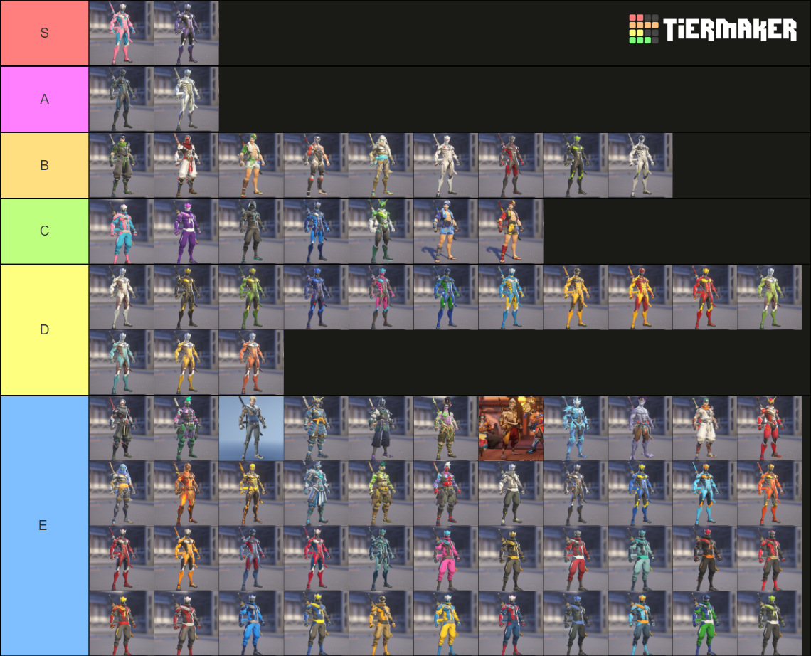 EVERY GENJI SKIN (genos, ow2 owl, blues etc.) Tier List (Community ...