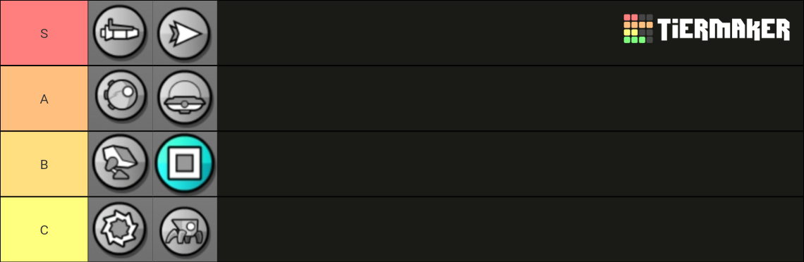 GEOMETRY DASH GAME MODES Tier List (Community Rankings) - TierMaker