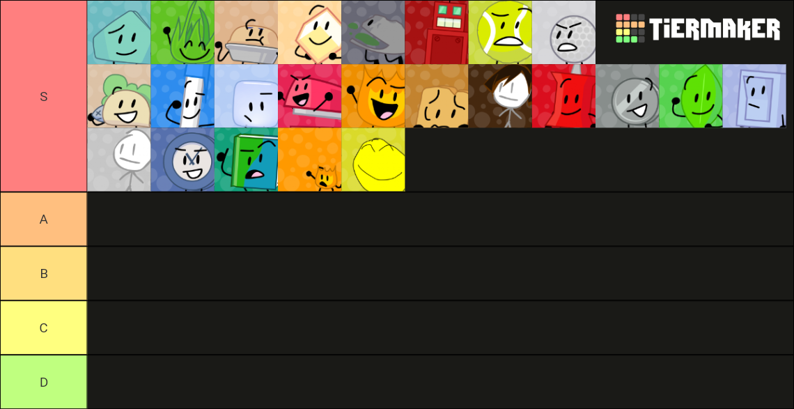BFB fan-made Icons by pen-cap updated again Tier List (Community Rankings) - TierMaker