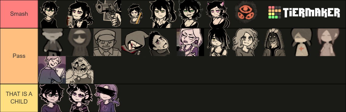 TCOAAL Smash or Pass (community characters) Tier List (Community ...