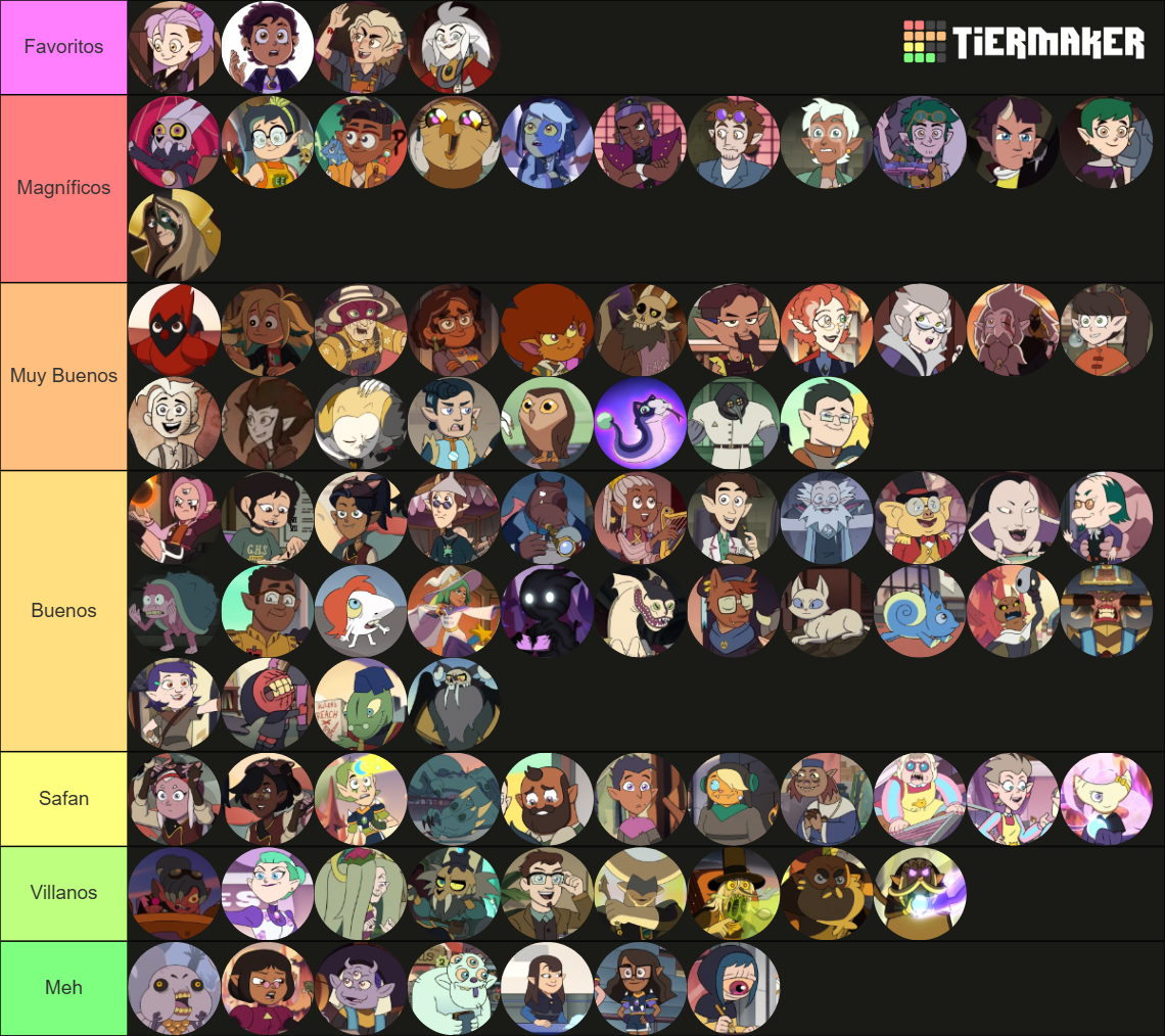 The Owl House (TOH) Characters Tier List (Community Rankings) - TierMaker