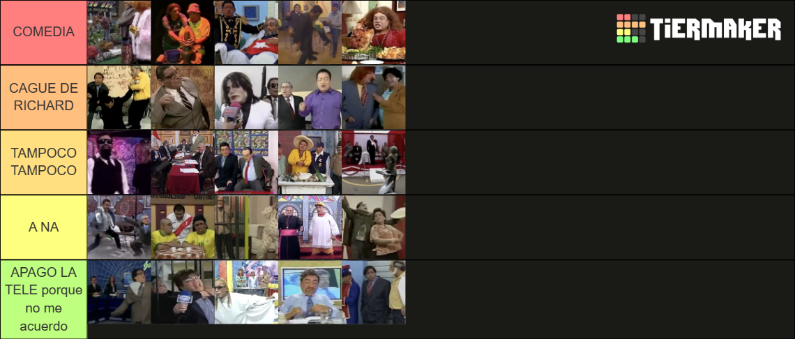 ESPECIAL DEL HUMOR Tier List (Community Rankings) - TierMaker