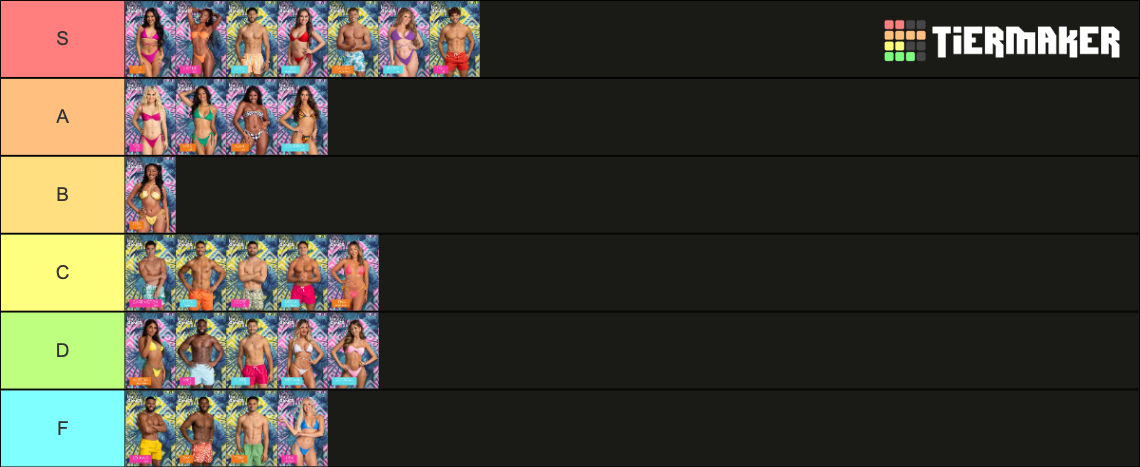 Love Island Games S1 Tier List Community Rankings Tiermaker