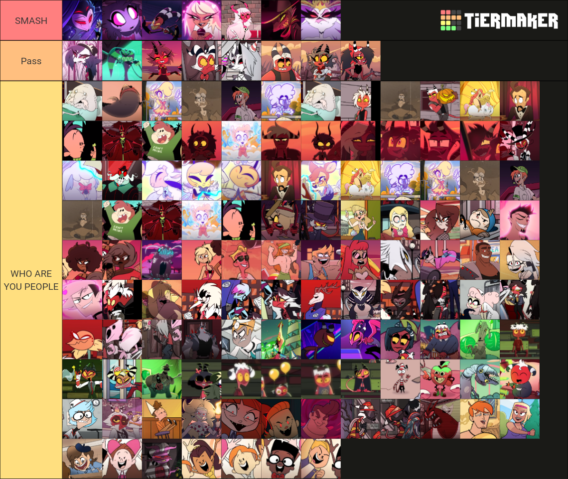 Helluva Boss Character Tier List (Community Rankings) - TierMaker