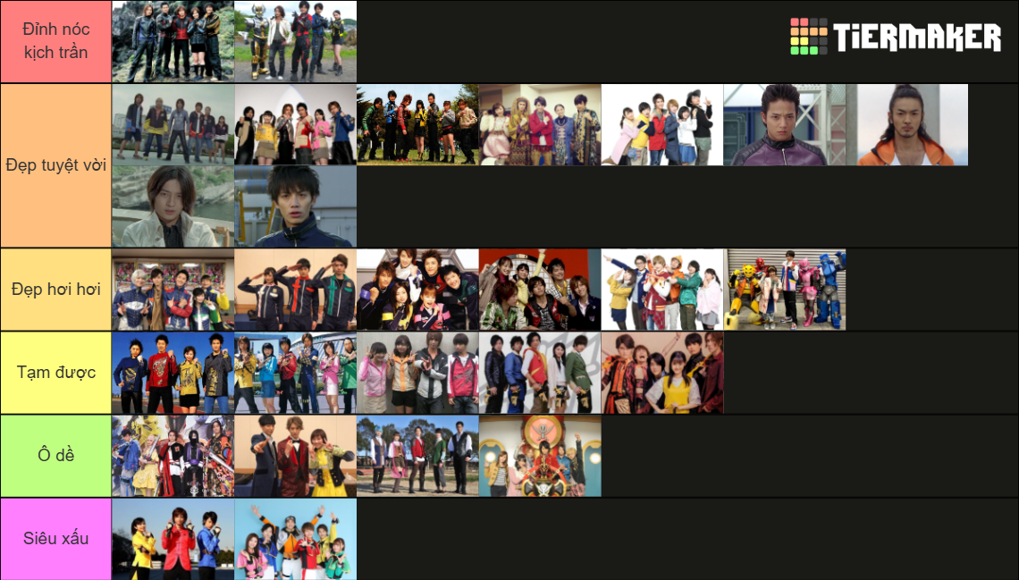 List Sentai Jacket Tier List (Community Rankings) - TierMaker
