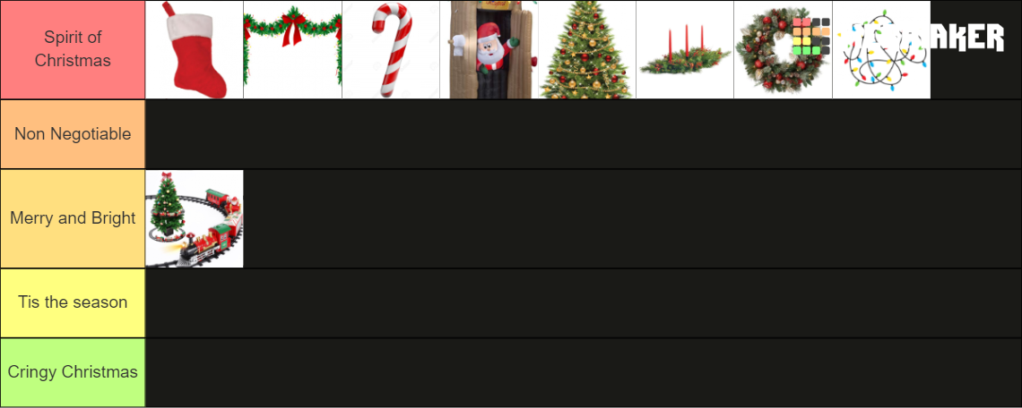 Christmas Decorations Tier List (Community Rankings) - TierMaker
