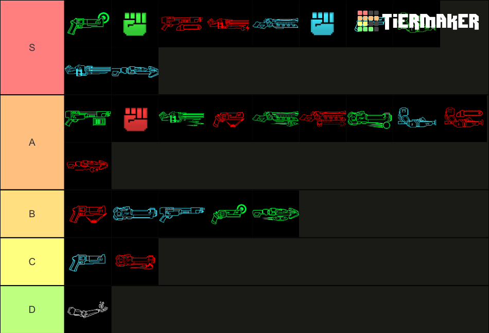 ULTRAKILL Weapons (ARSENAL Update) Tier List (Community Rankings ...