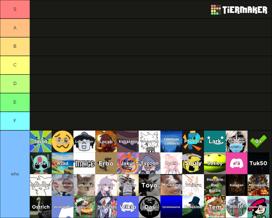 JToH XL people tierlist Tier List (Community Rankings) - TierMaker