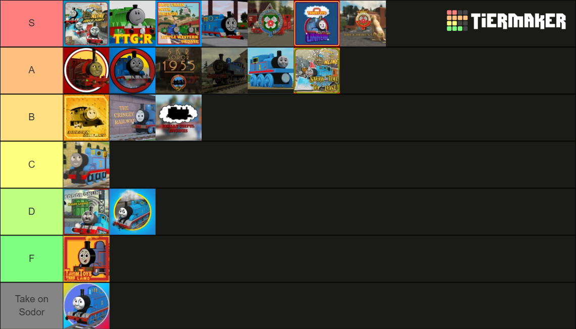 Thomas Roblox Games Tier List Community Rankings Tiermaker
