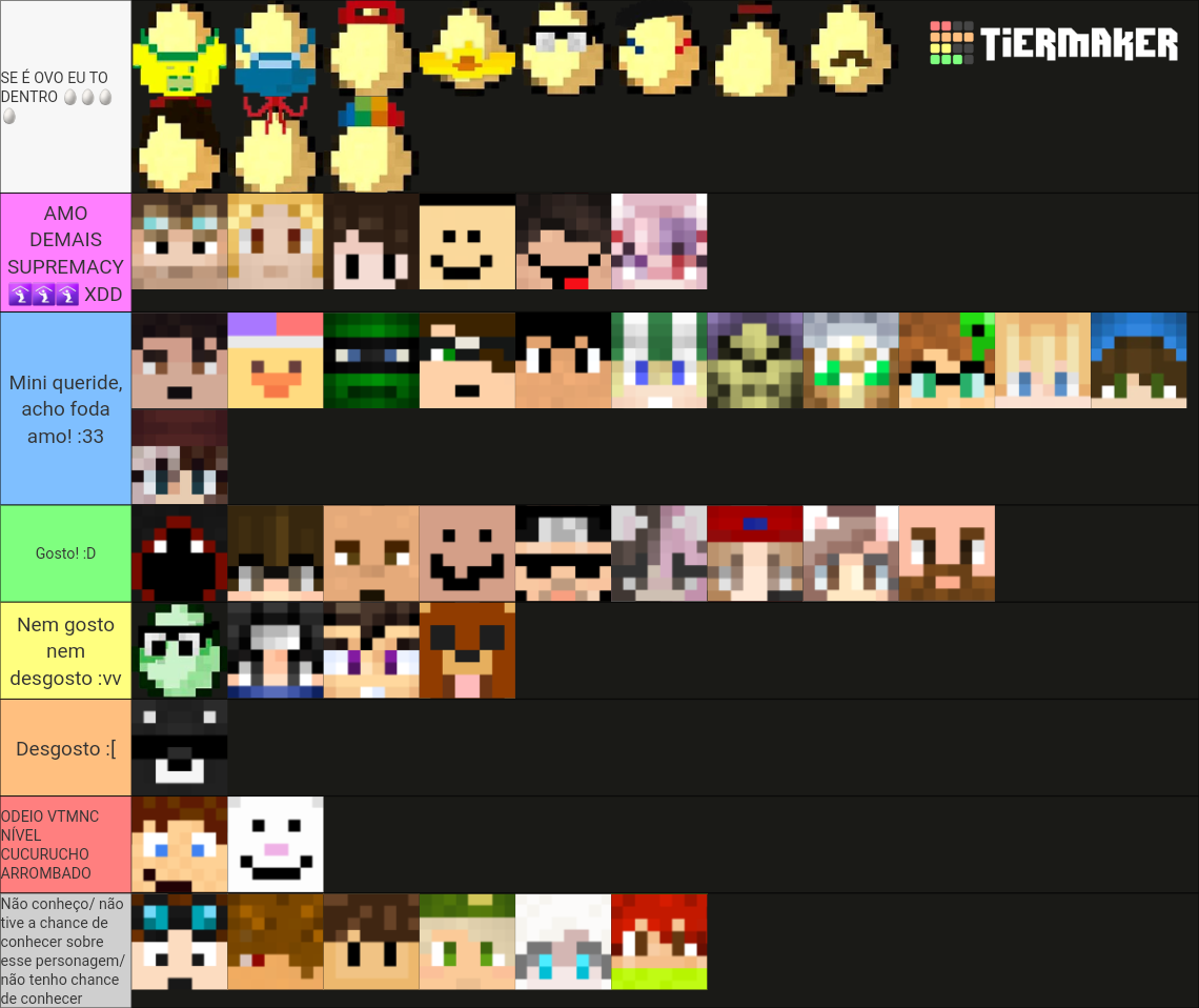 ALL QSMP CHARACTERS TIER LIST Tier List (Community Rankings) - TierMaker