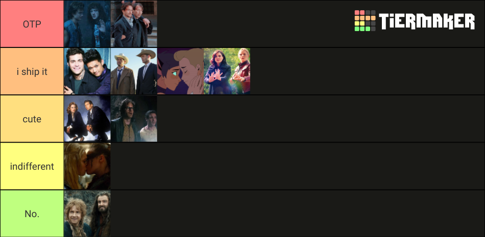 Top 100 Ships on Ao3 2023 Tier List (Community Rankings) - TierMaker