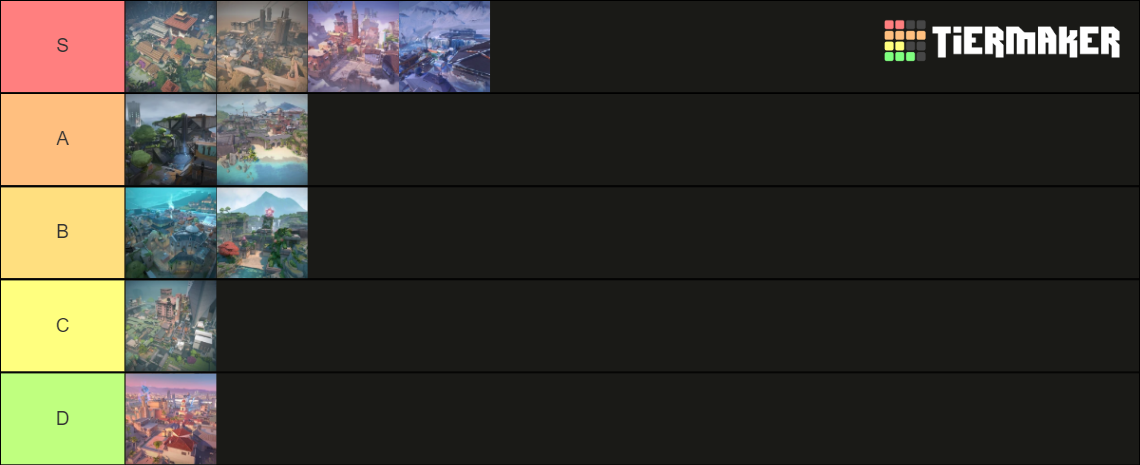 All VALORANT maps (November 2023, includes TDM maps) Tier List ...