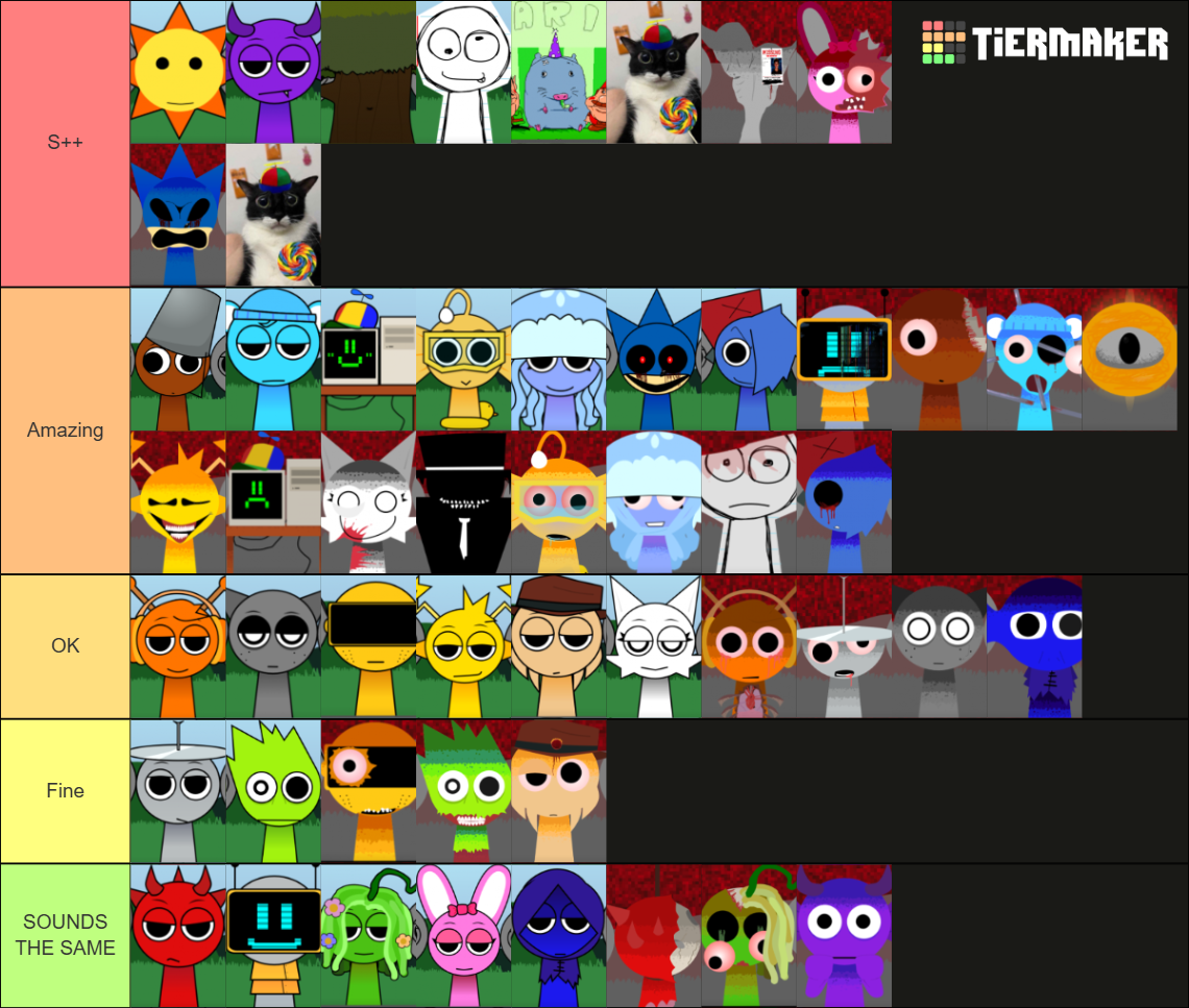 Incredibox: Sprunki Retake Tier List (Community Rankings) - TierMaker
