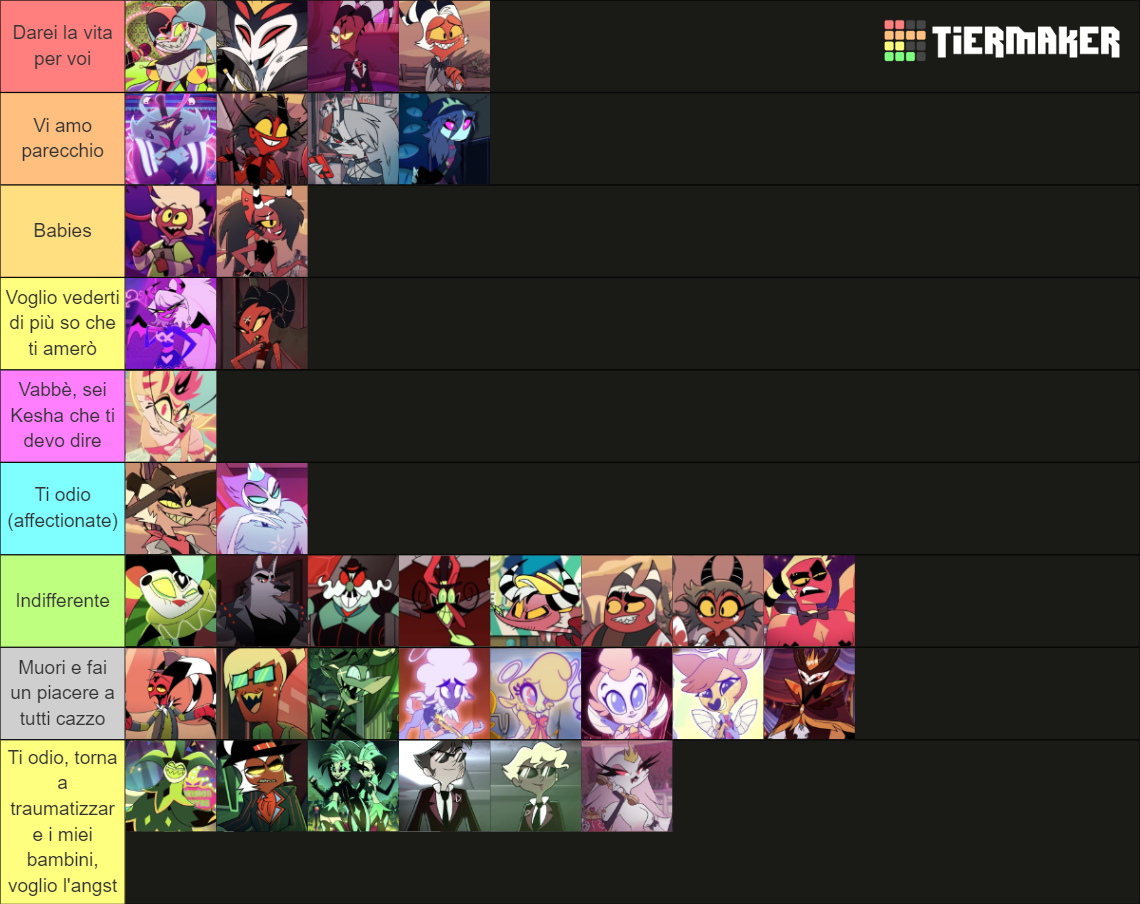 Helluva Boss Characters Tier List (Community Rankings) - TierMaker
