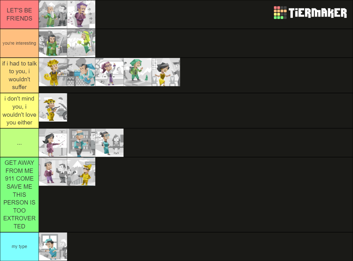 16 personalities Tier List (Community Rankings) - TierMaker 16 personalities Tier List (Community Rankings) - TierMaker
