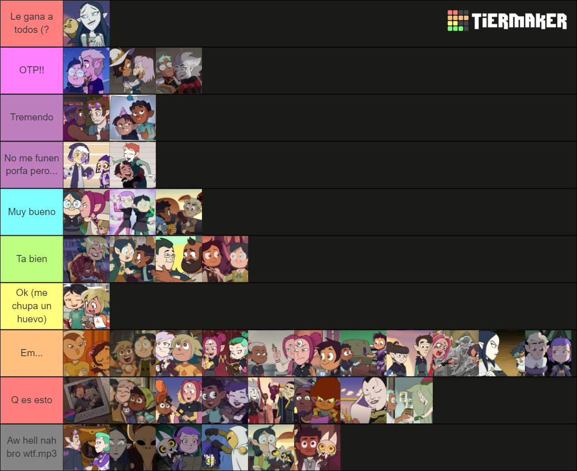 The Owl House Ships(All Full Seasons Included) Tier List (Community ...