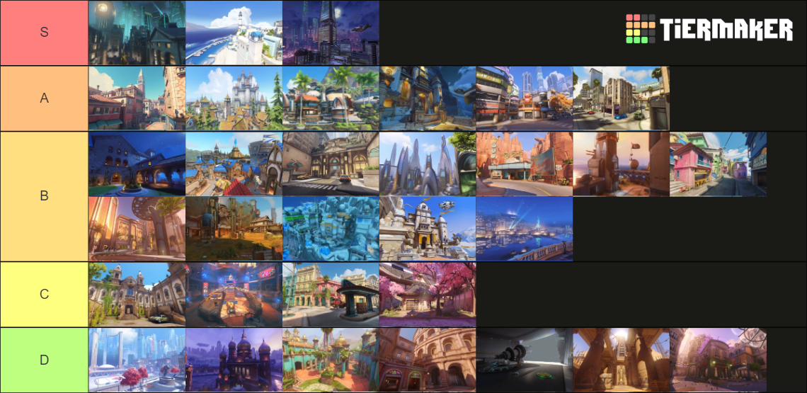 Overwatch Maps (With Samoa) Tier List (Community Rankings) - TierMaker