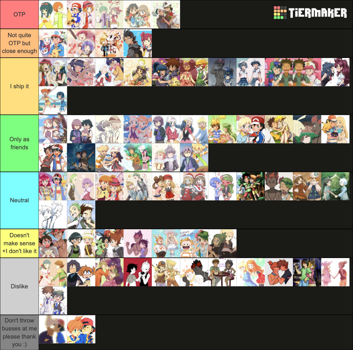 Pokemon Anime Ships Tier List (Community Rankings) - TierMaker