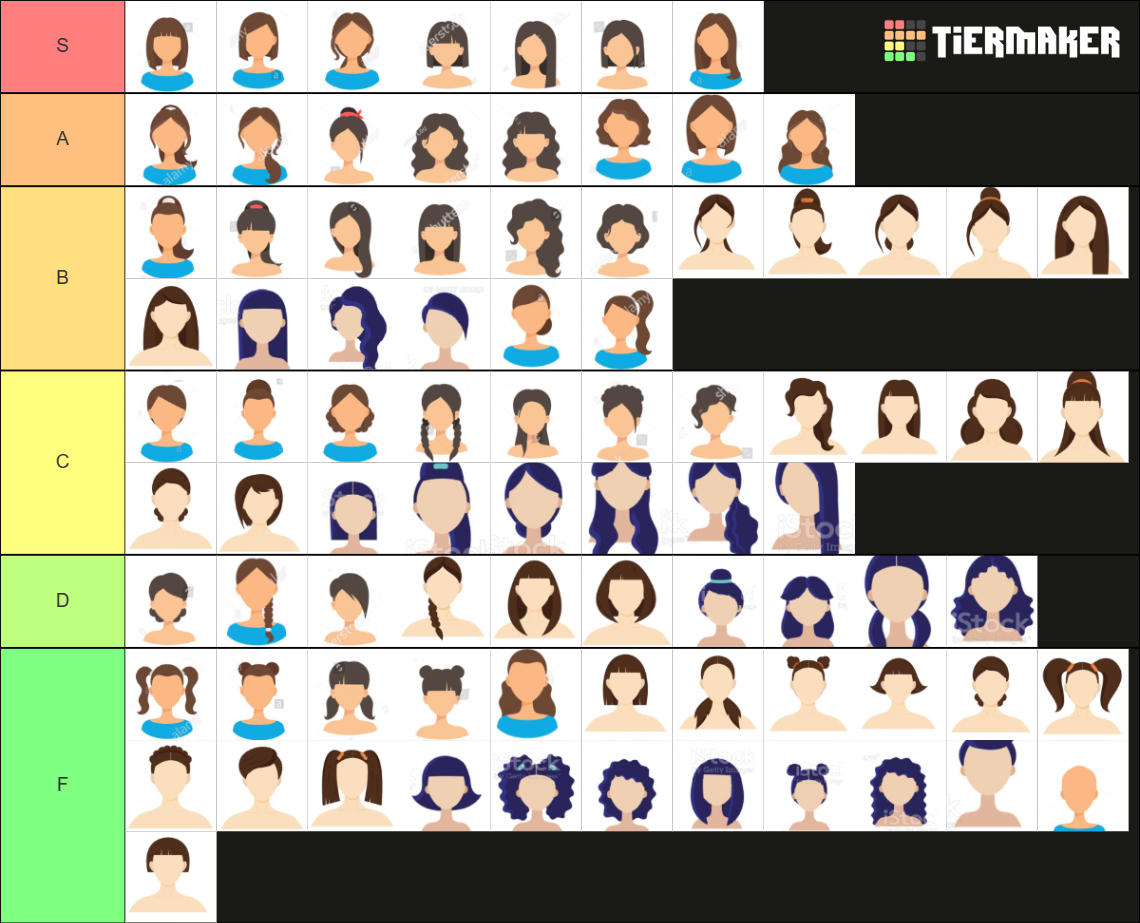 Types of women hairstyles 3.0 Tier List (Community Rankings) - TierMaker